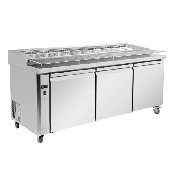 Thermaster three door DELUXE Pizza Prep Bench – PWB180 - CHEFHOUSE